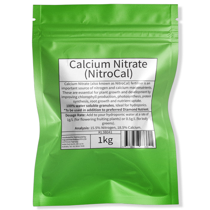 Calcium Nitrate (NitroCal) 1kg | Water Soluble Hydroponics Fertiliser