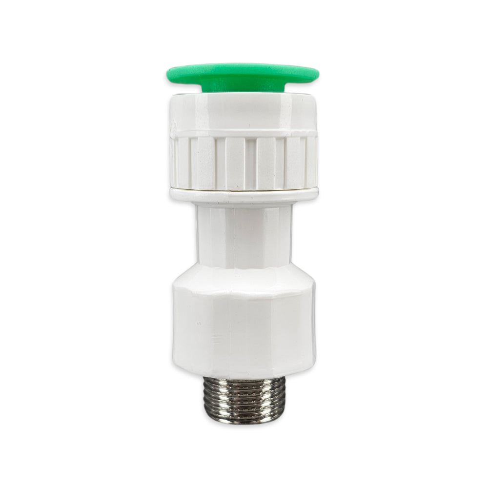 16mm Push In Straight Joiner to 1/2" M | (PN1.6) Irrigation | Pneumatic PPR