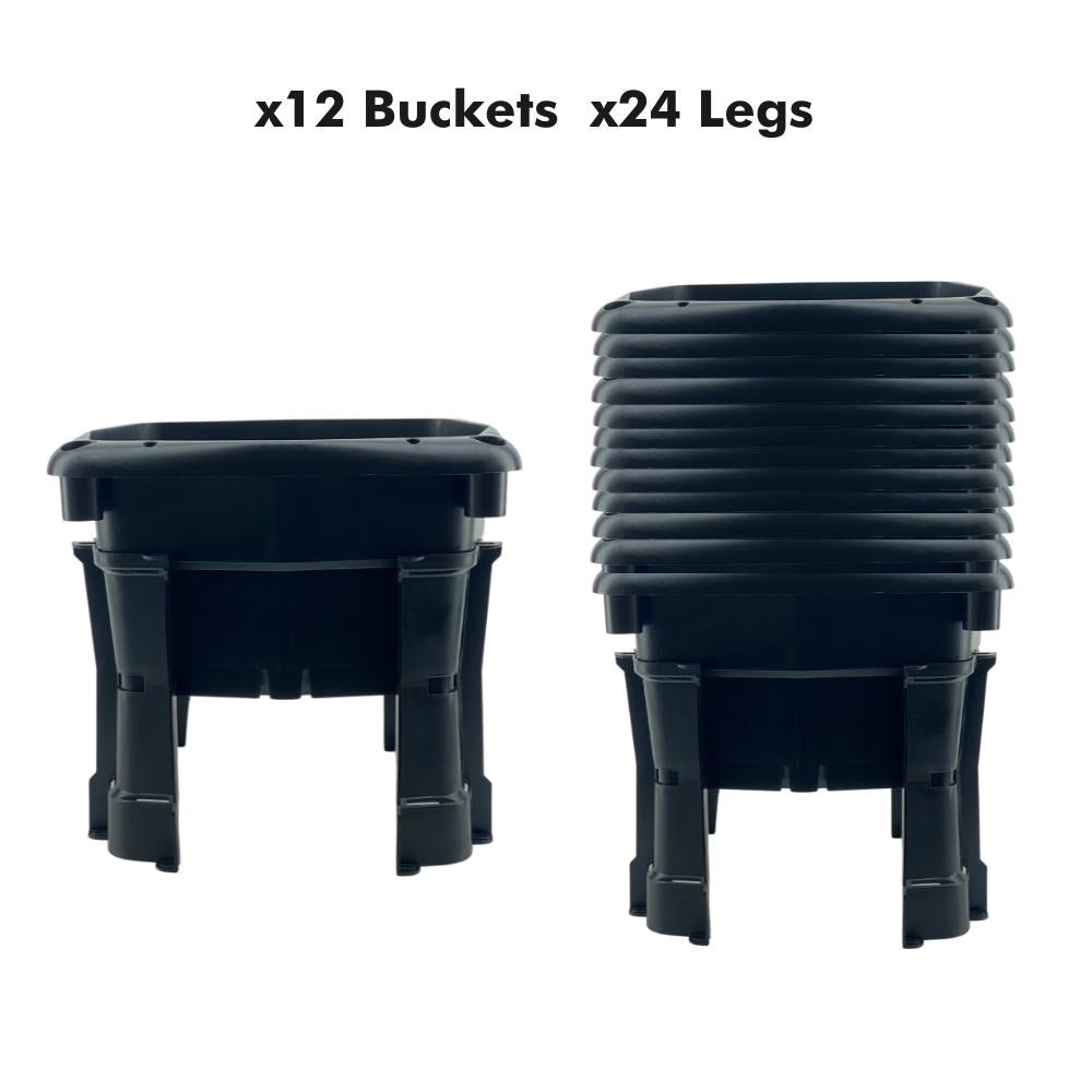 12 Hooch Multi-Bucket Hydroponic System - HydroLand
